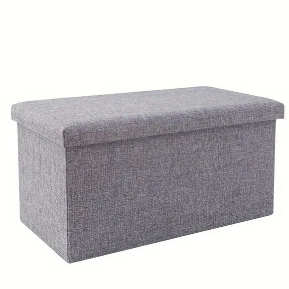 Storage & Organization | Two Piece Gray Ottoman Storage Box With Lid ...